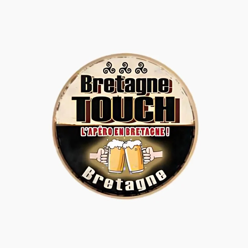 Magnet Rond Décapsuleur Bois Bretagne Touch – Style et Fonctionnalité